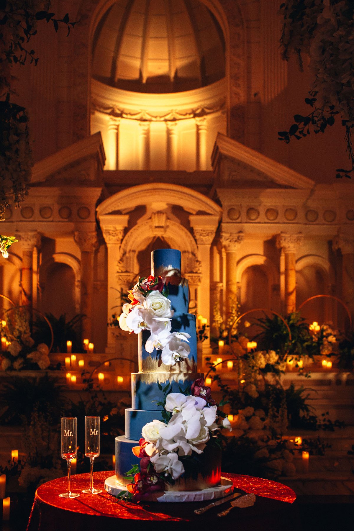 Six-Tier Sapphire Cake