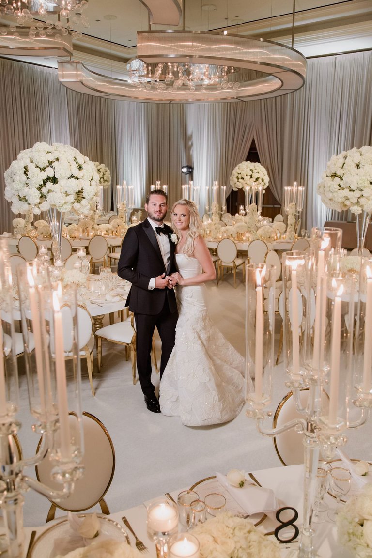 Bride & Groom at Luxury Wedding Reception