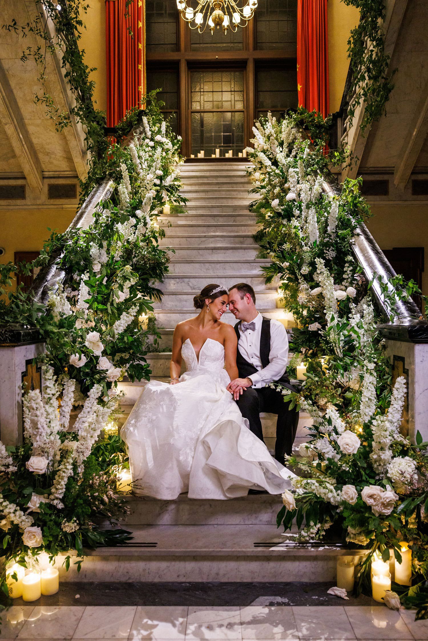 Bride & Groom Portrait at The Union Club of Cleveland