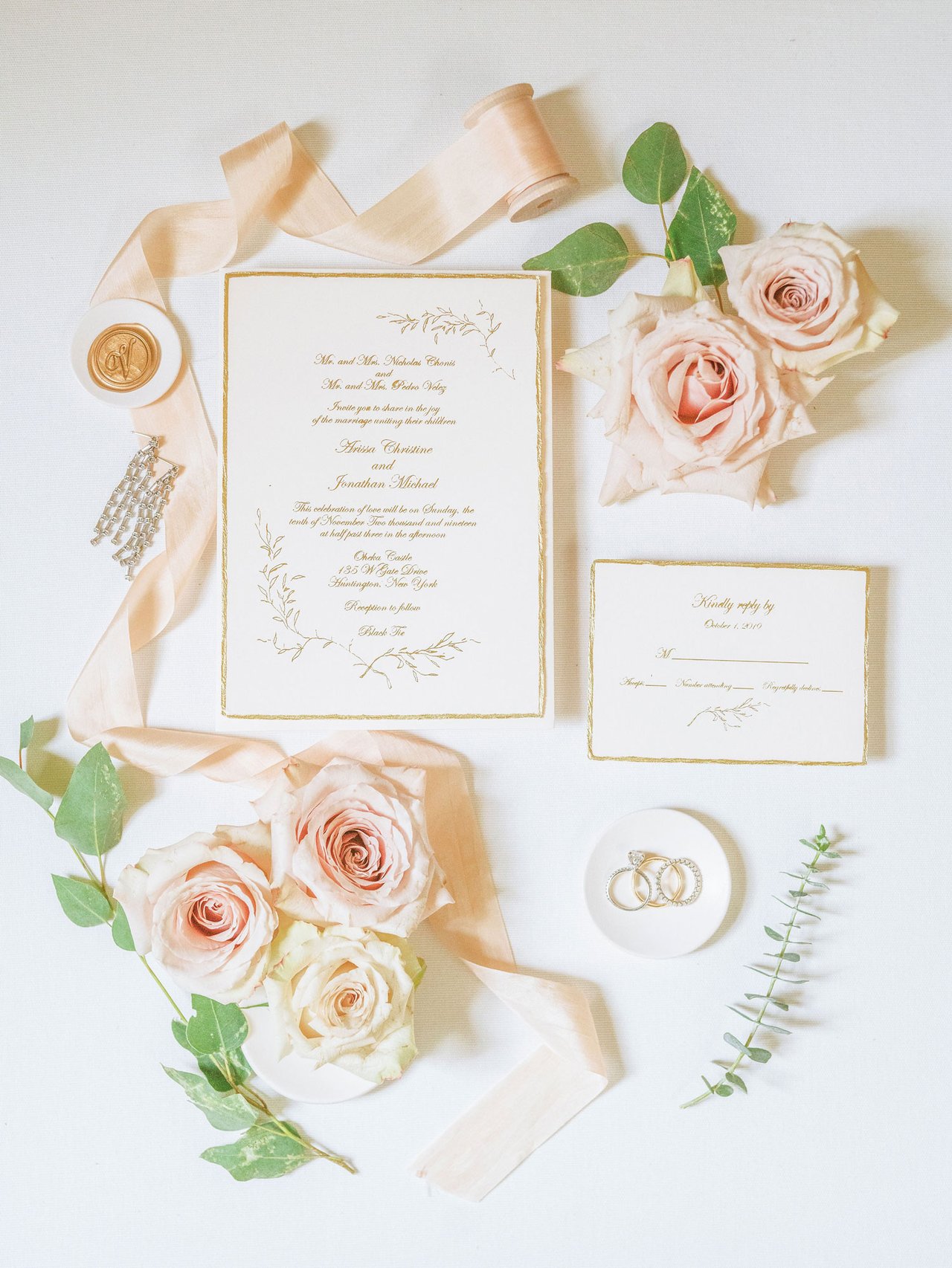 Luxury Gold Wedding Invitation
