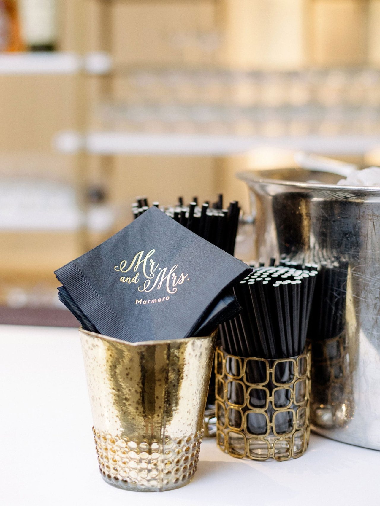 Black & Gold Bar Details