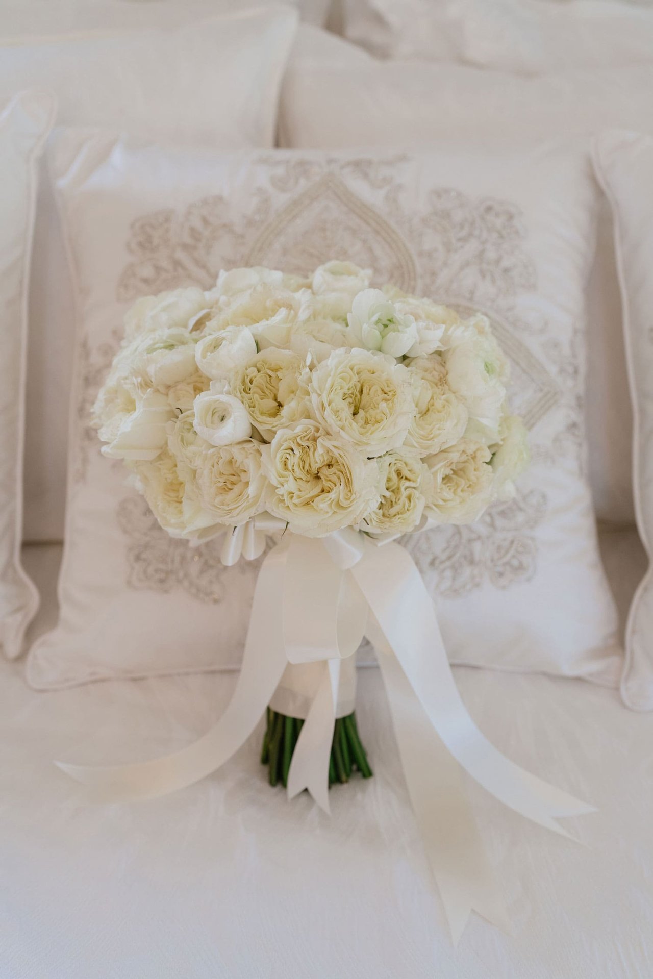 White & Ivory Wedding Bouquet