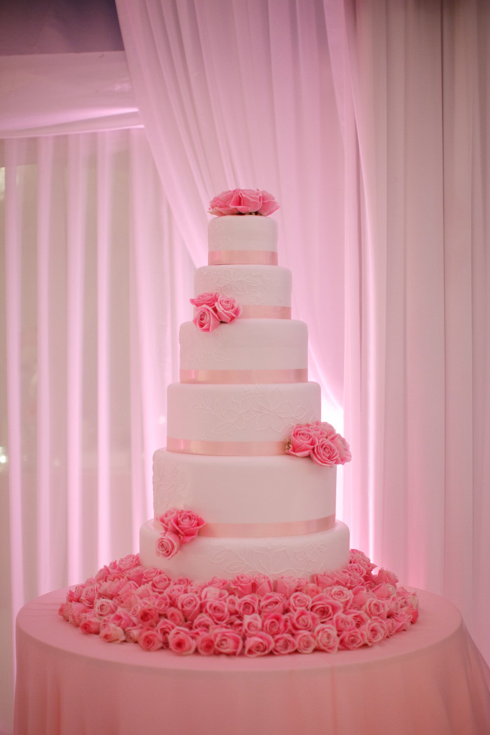 Pink Rose Cake