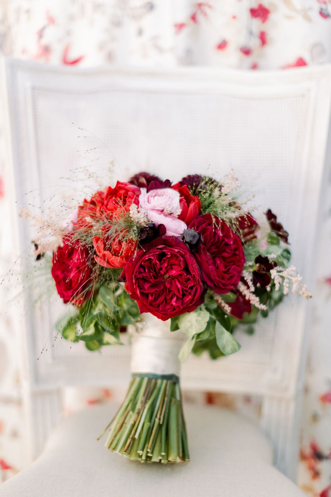 Red & Pink Bridal Bouquet