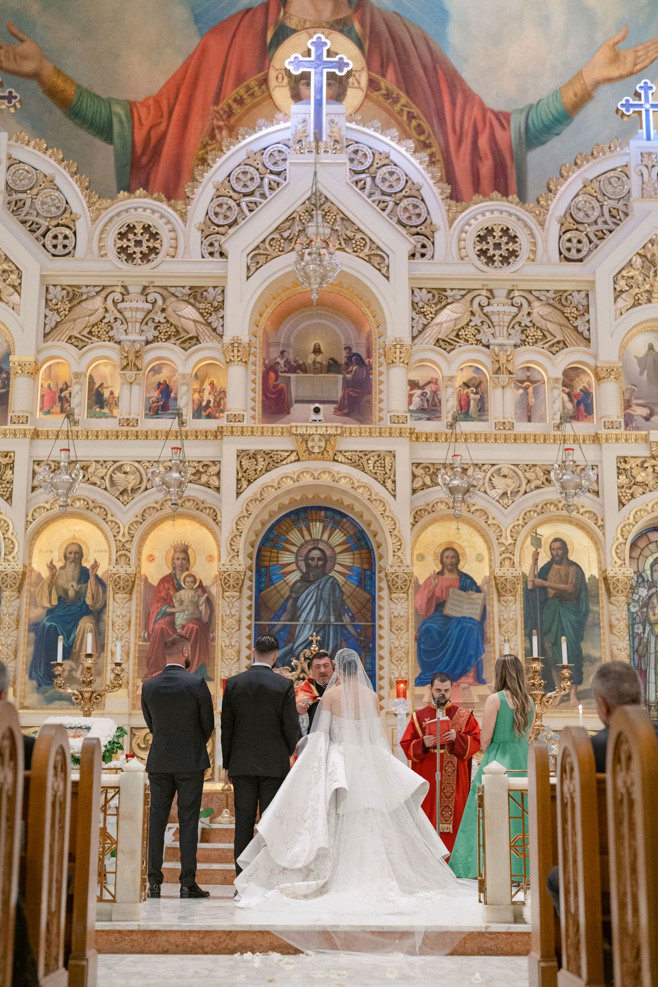 Bride & Groom at Altar for Armenian Wedding