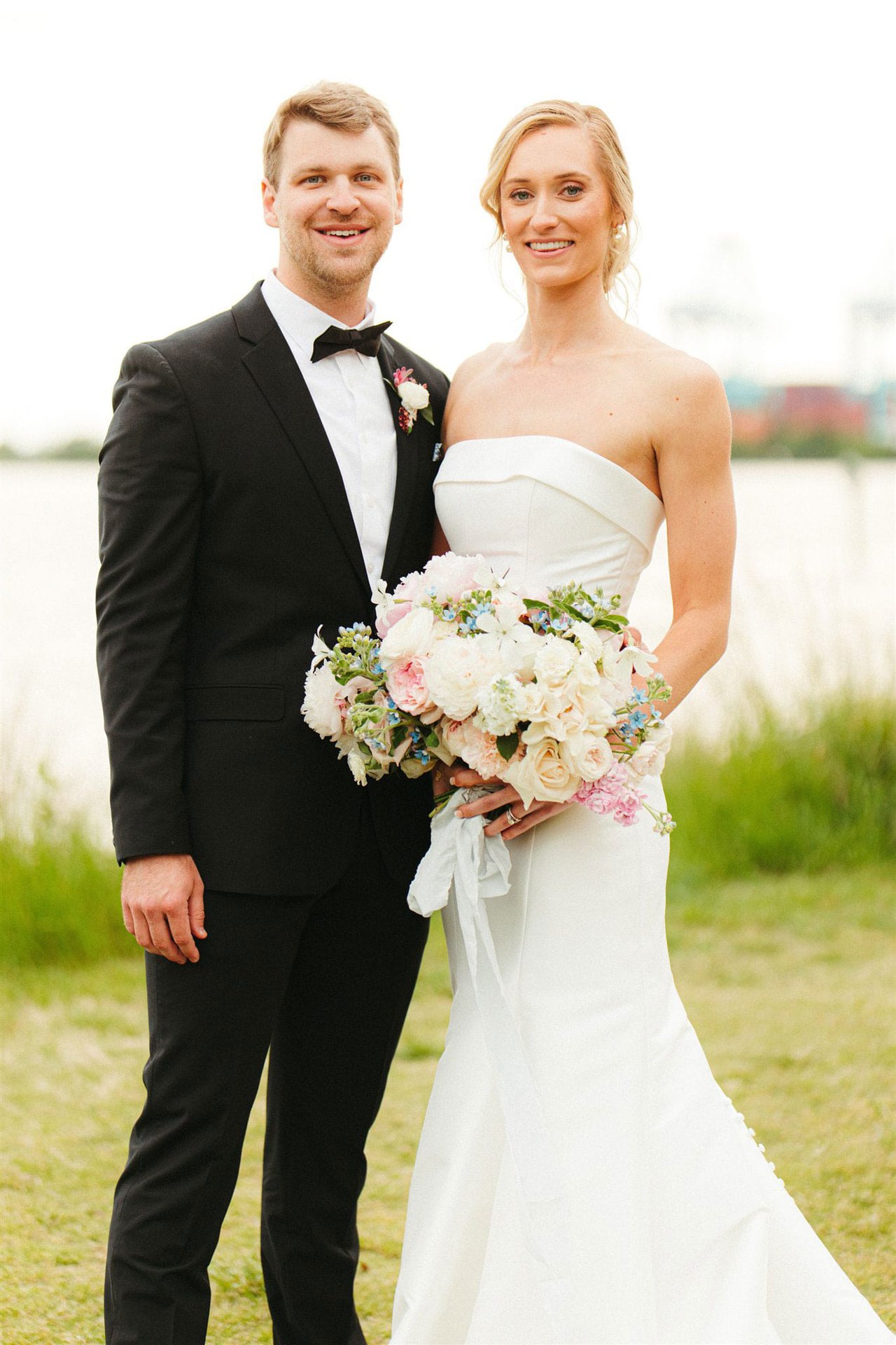 Bride & Groom Portrait at Garden Venue