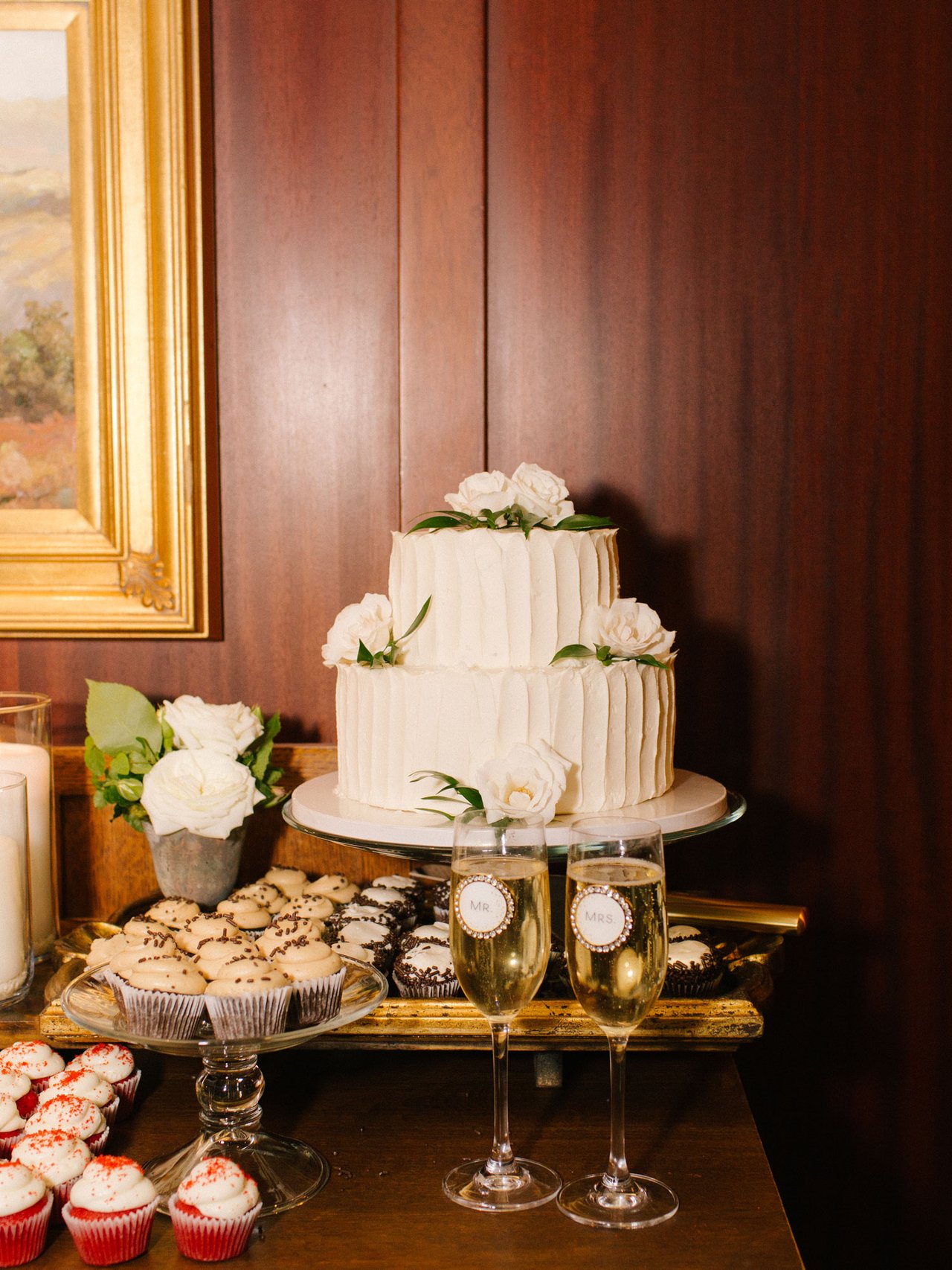 Simple Cake + Cupcake Display