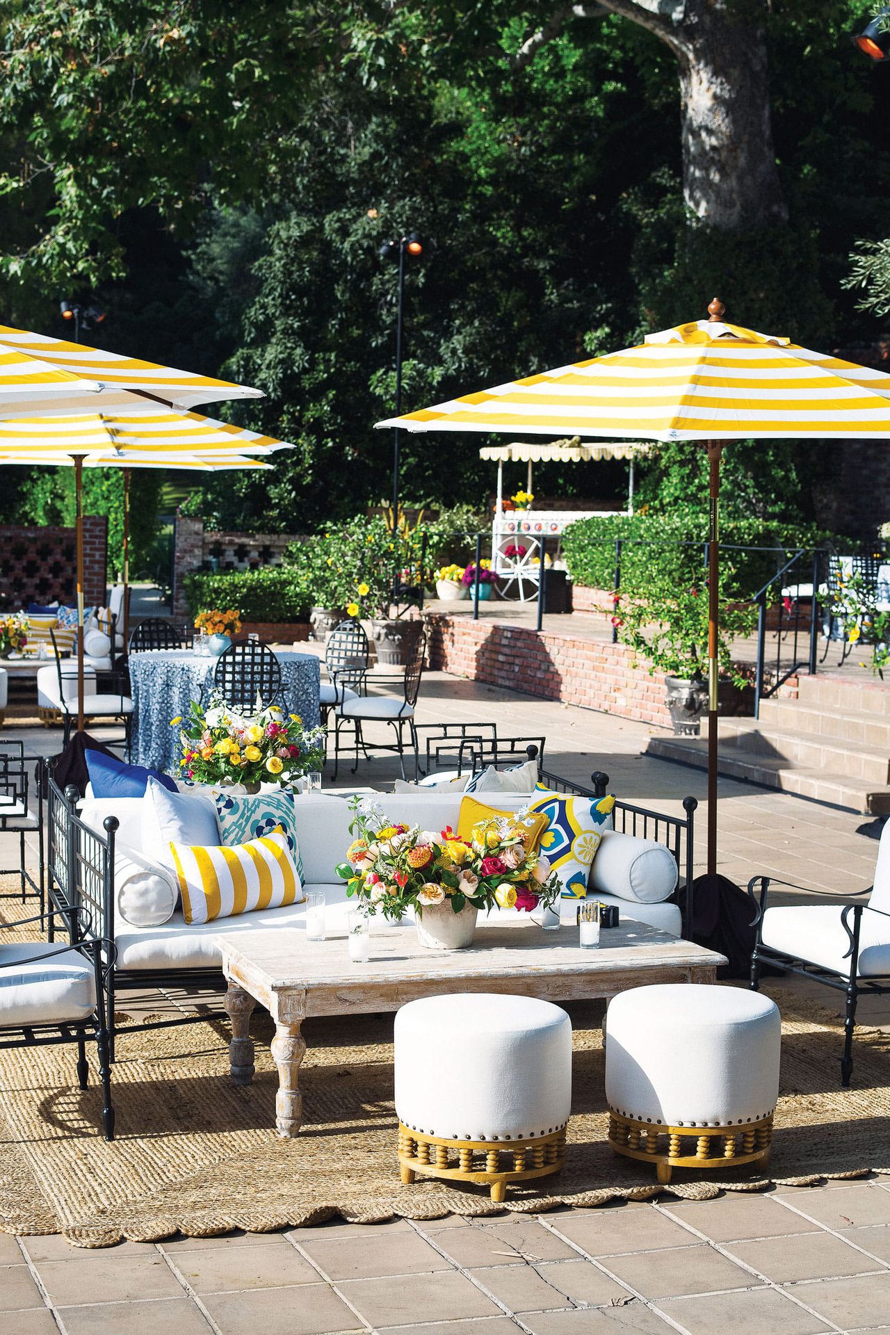 Colorful Outdoor Cocktail Hour