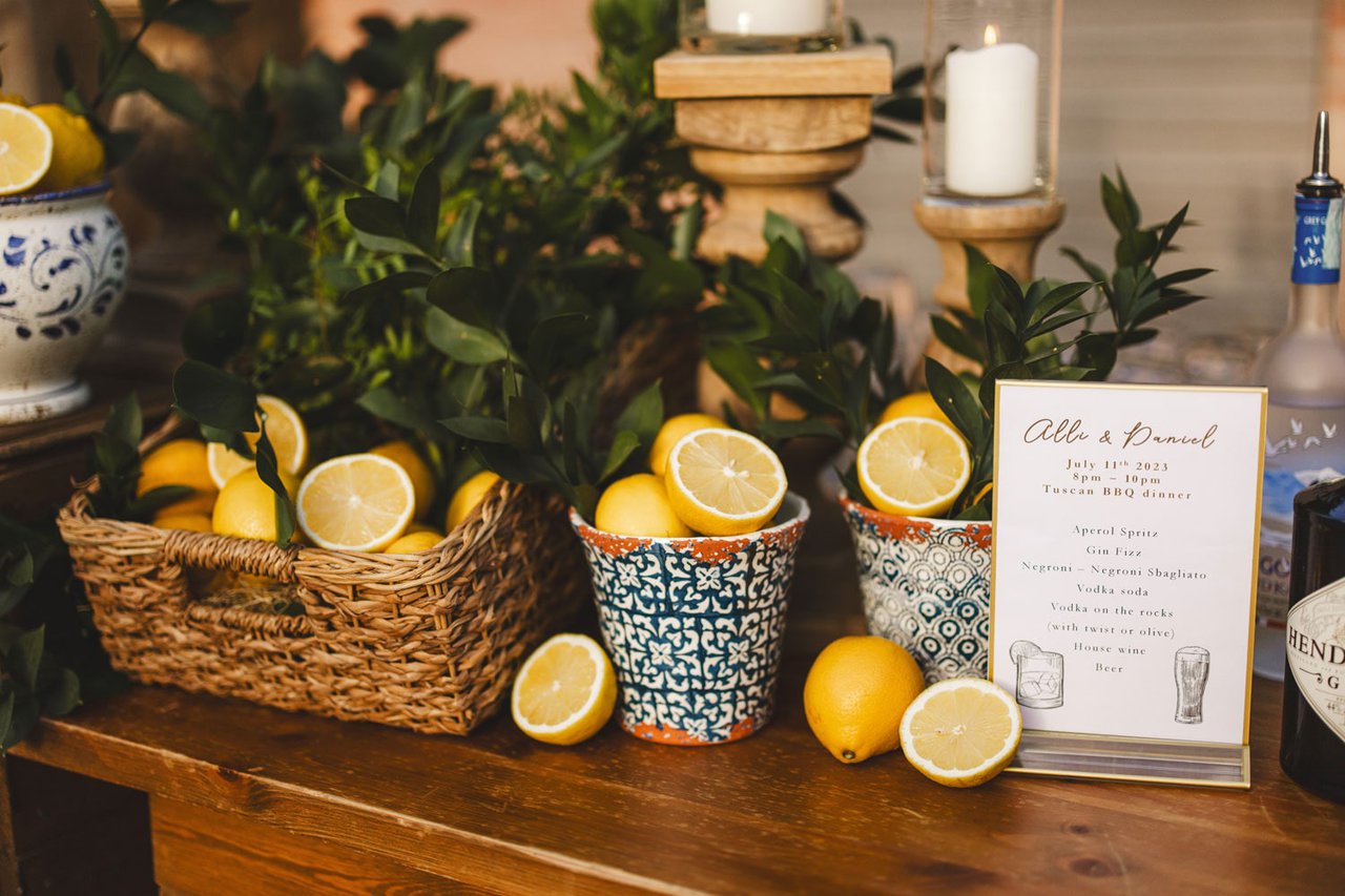 Italian Cocktail Bar at Welcome Party