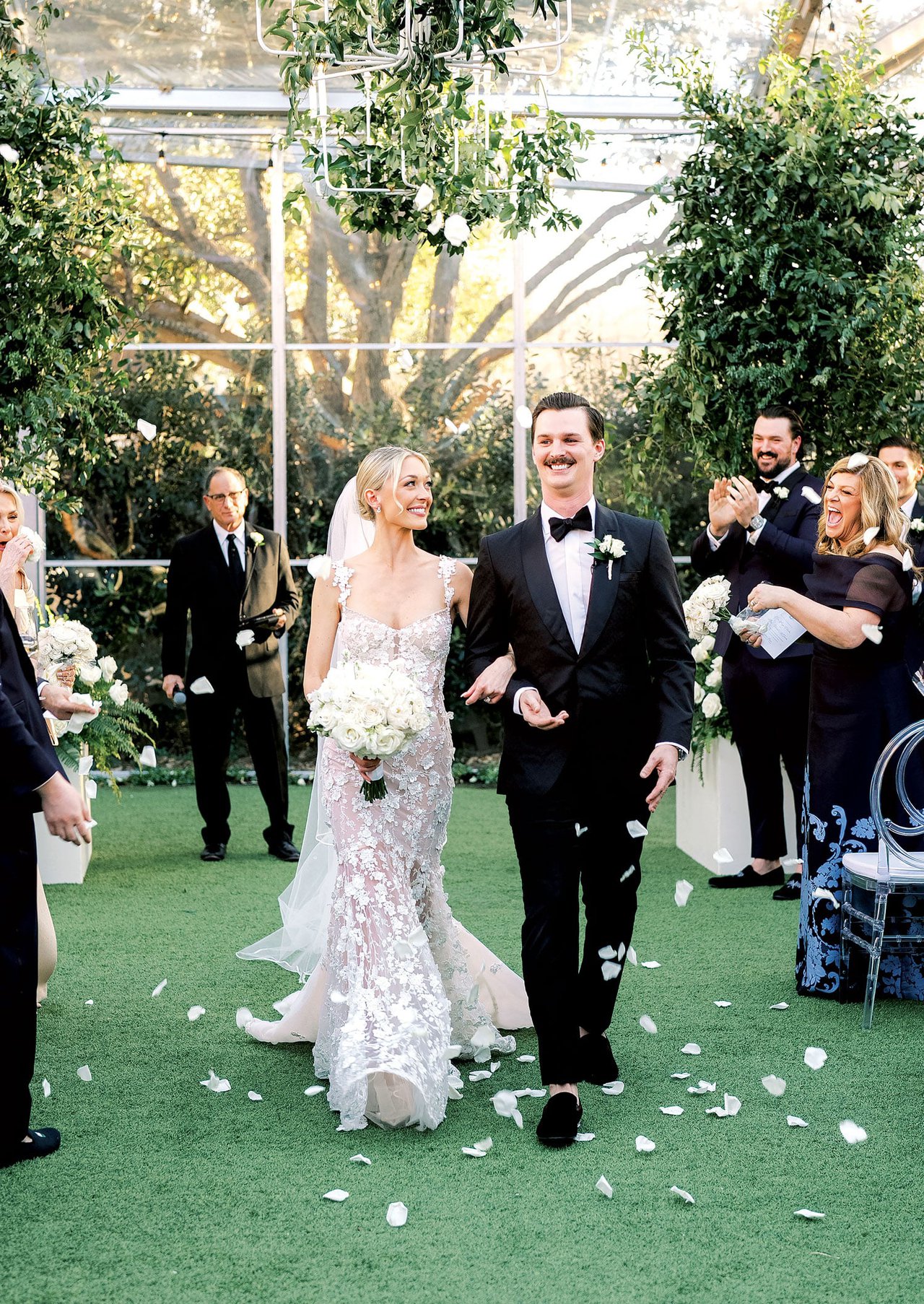 Flower Petal Toss for Garden Wedding Ceremony
