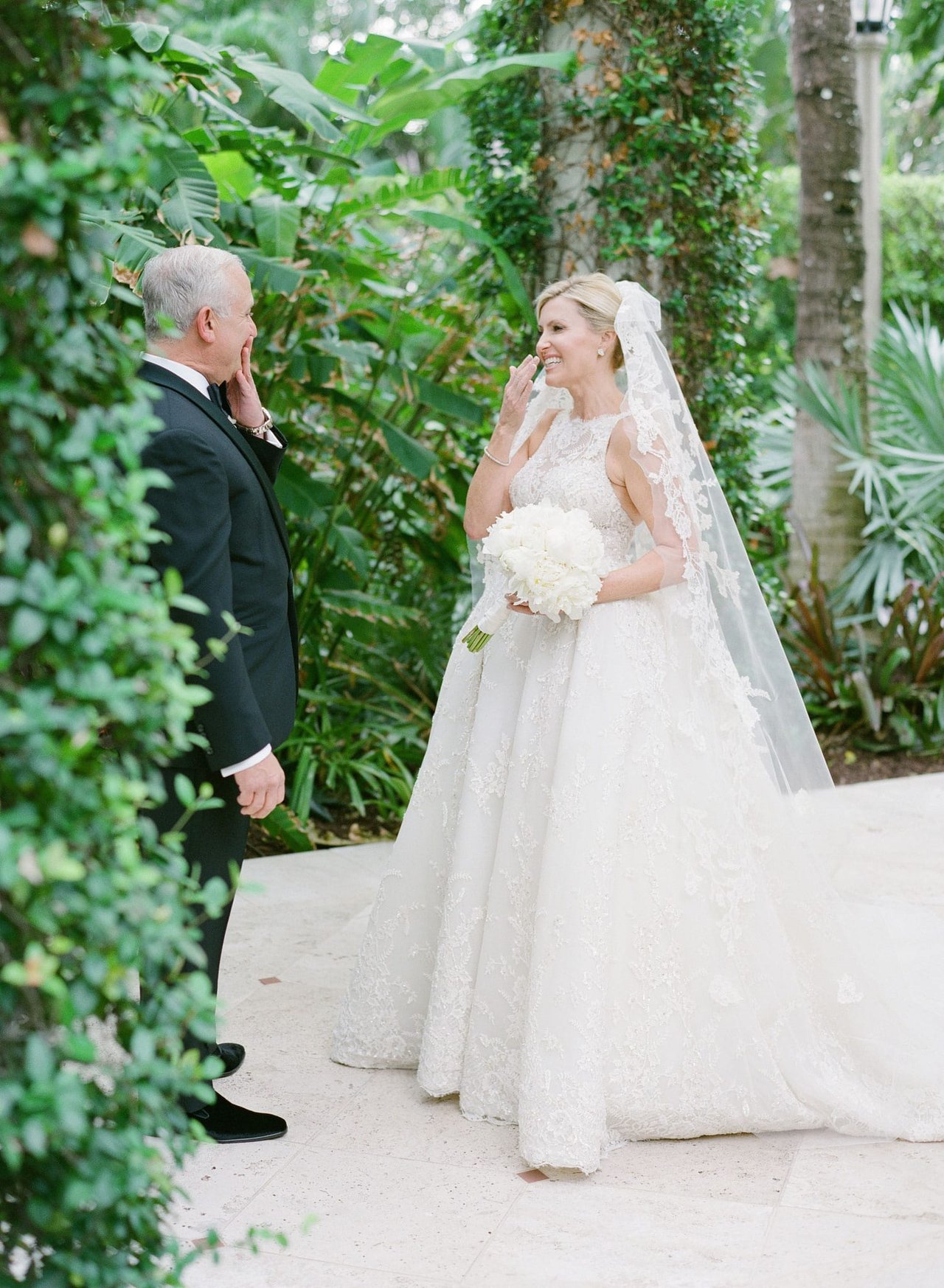 Sweet Bride Reaction at "First Look"