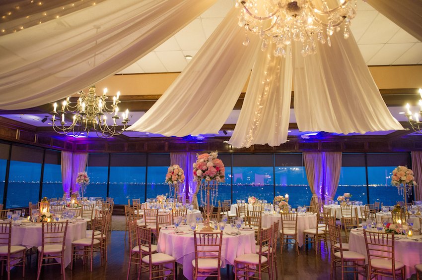 Indoor Reception with View of Bay