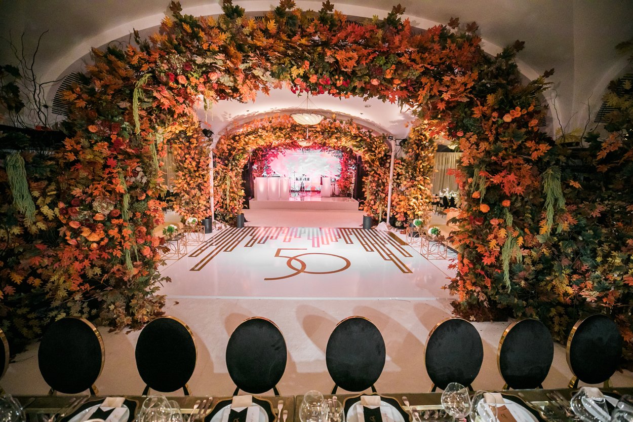 Fall Foliage Over Dance Floor