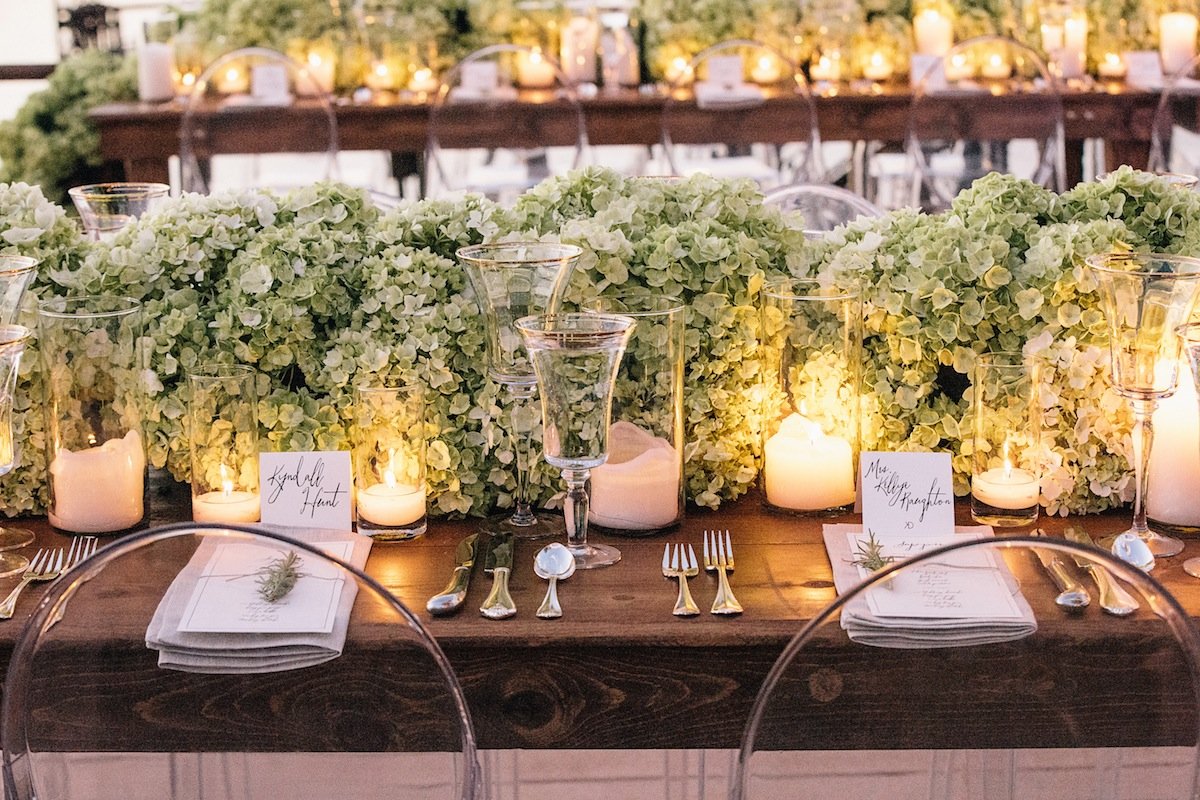 Candlelit Dinner Table