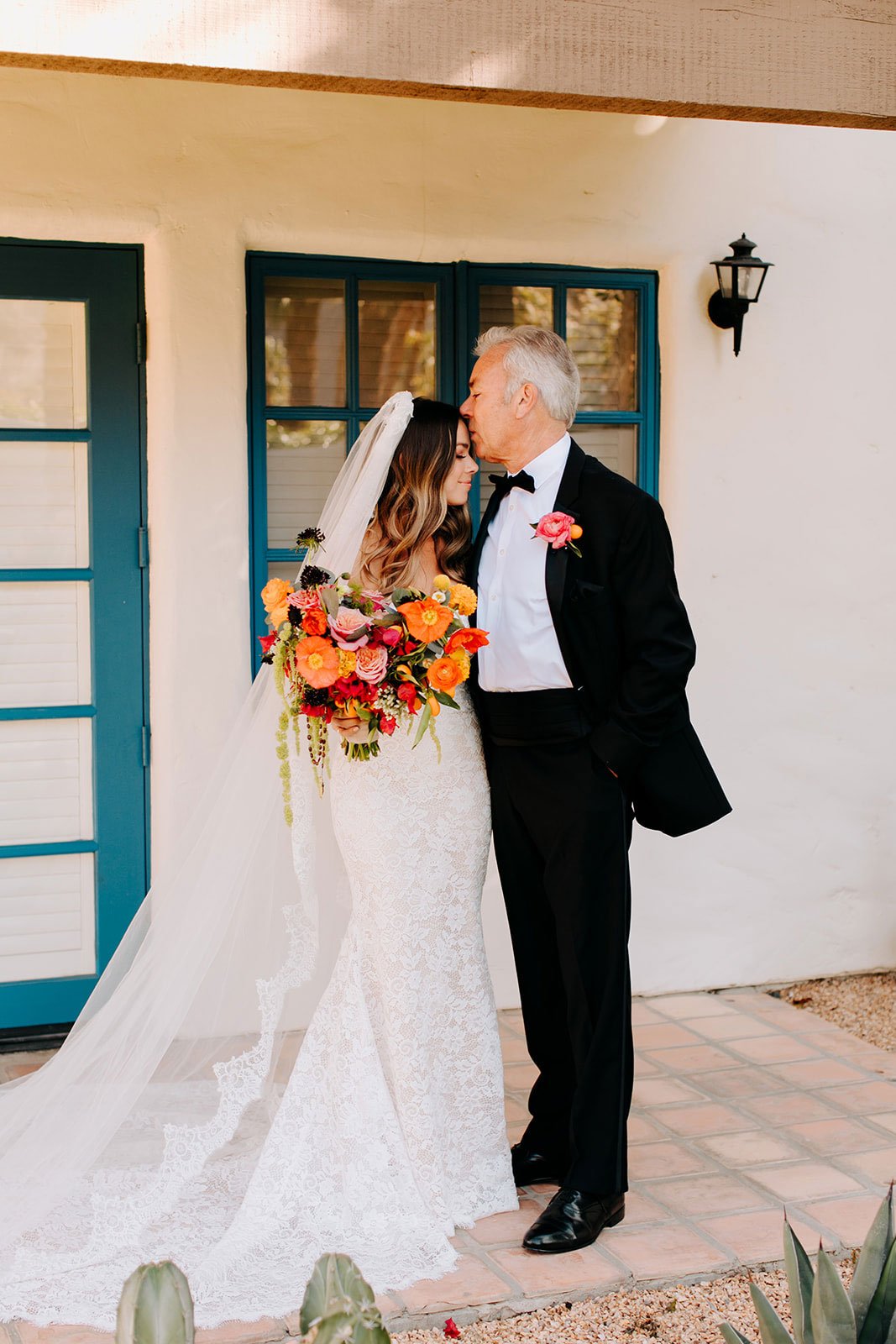 Father Kiss Before Wedding Day