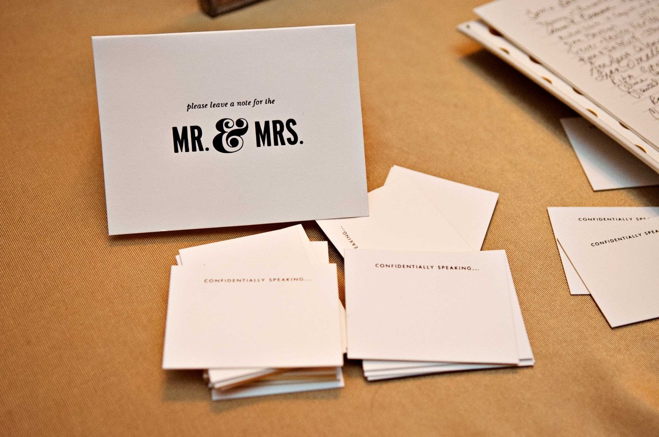 Notes for the Bride and Groom