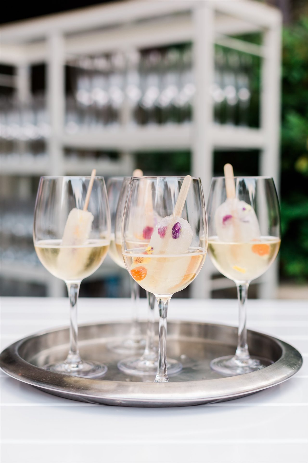 Popsicle Inside Prosecco Glass
