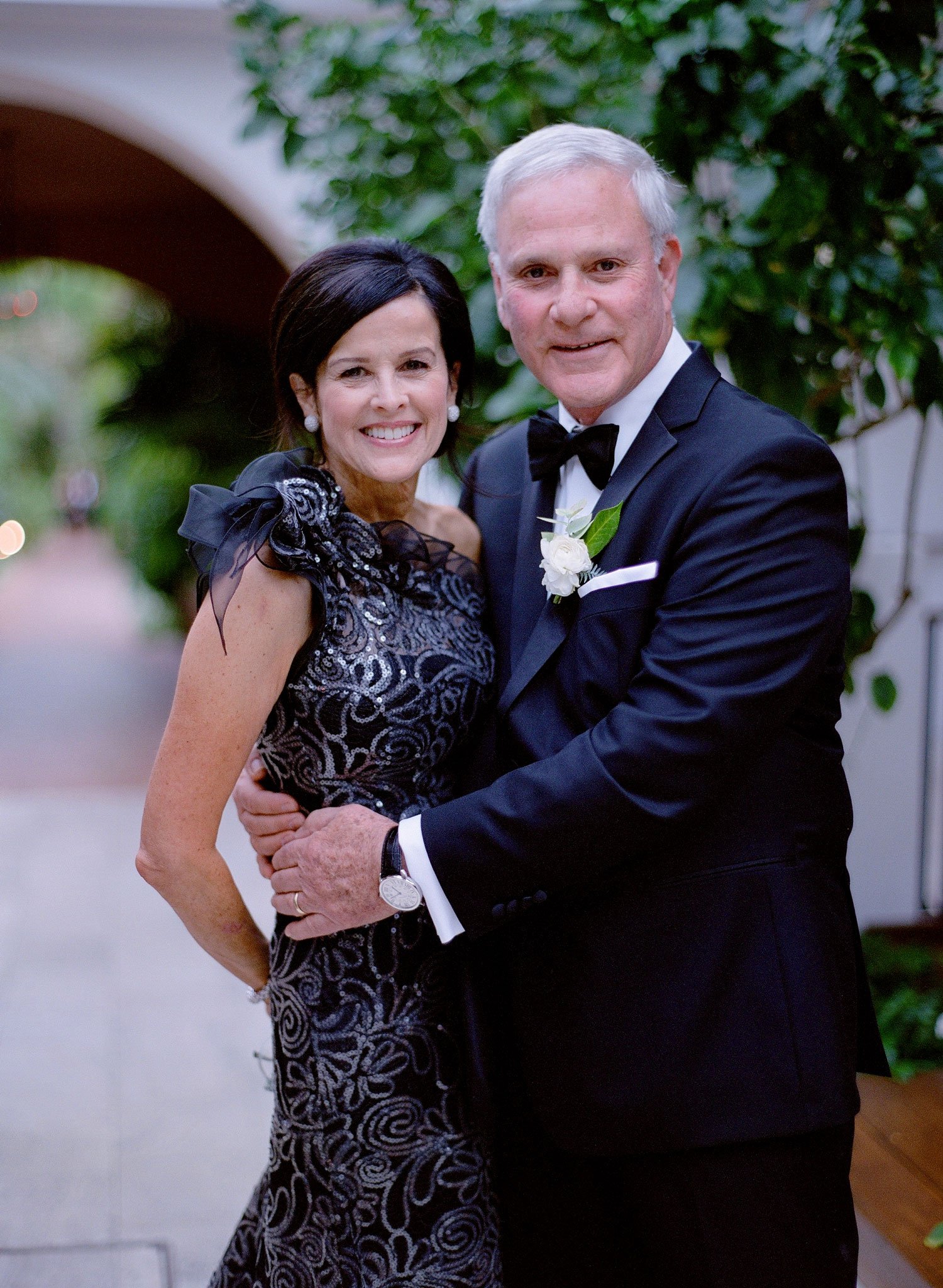 Parents of the Groom in Black Formalwear