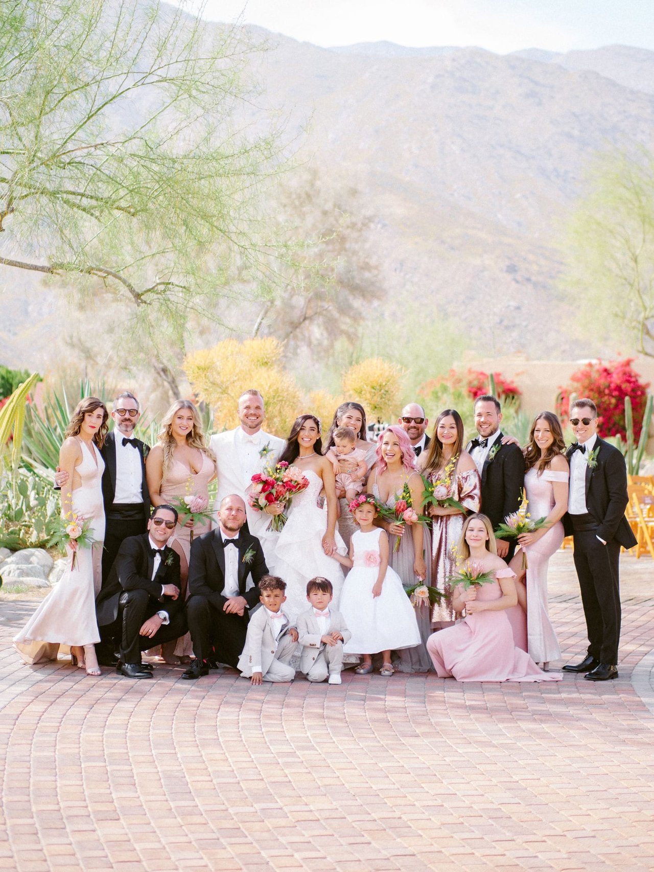 Sunset-Inspired Wedding Party