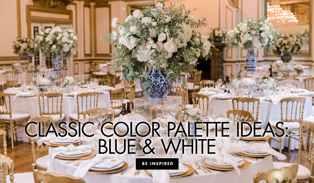 Décor Inspiration for a Beautiful Blue & White Wedding