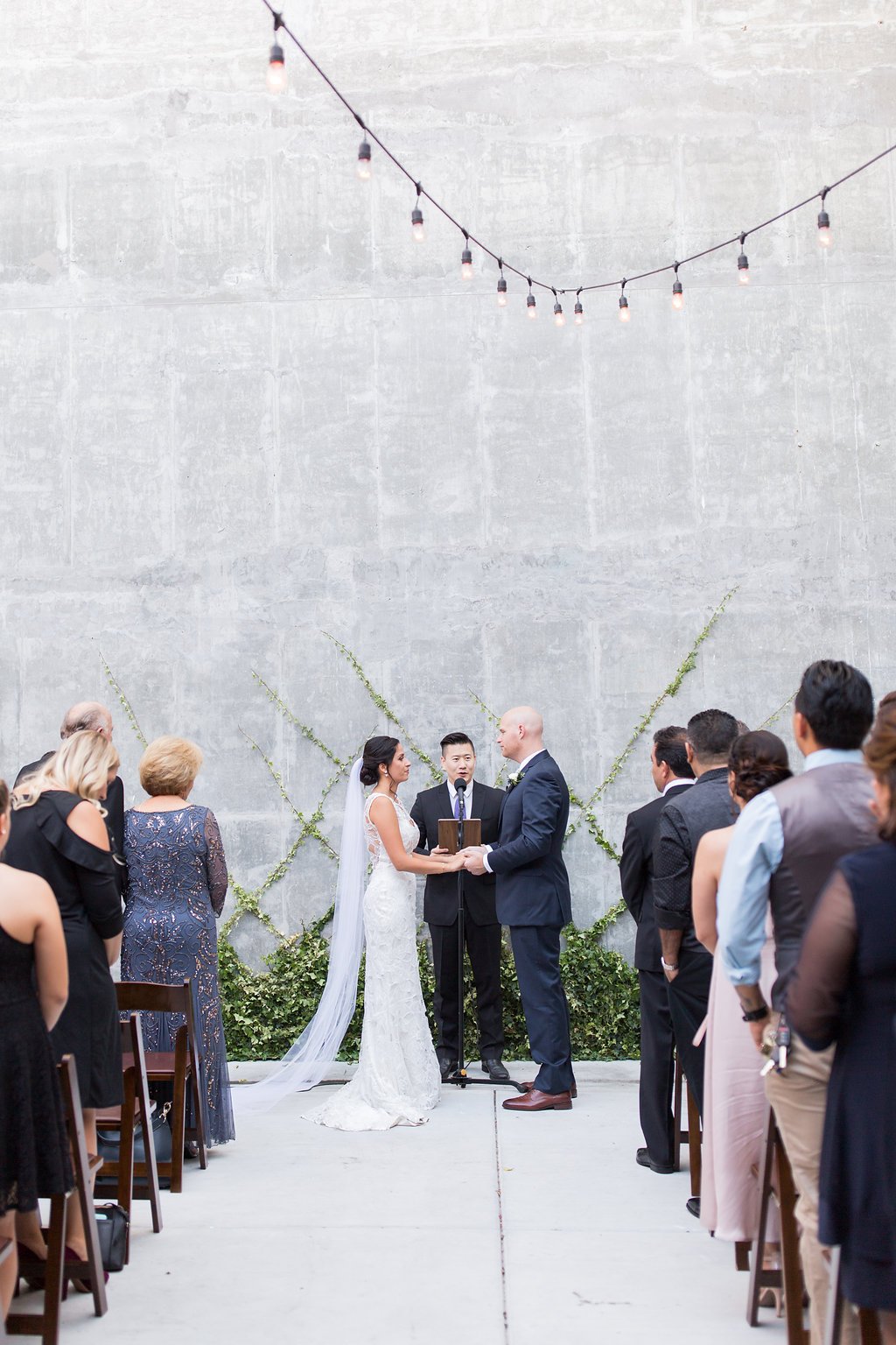 Guests Stand During Ceremony