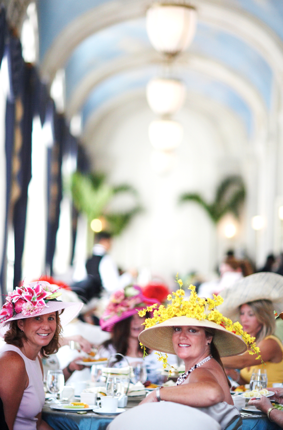 Pink and Yellow Tea Party Hats
