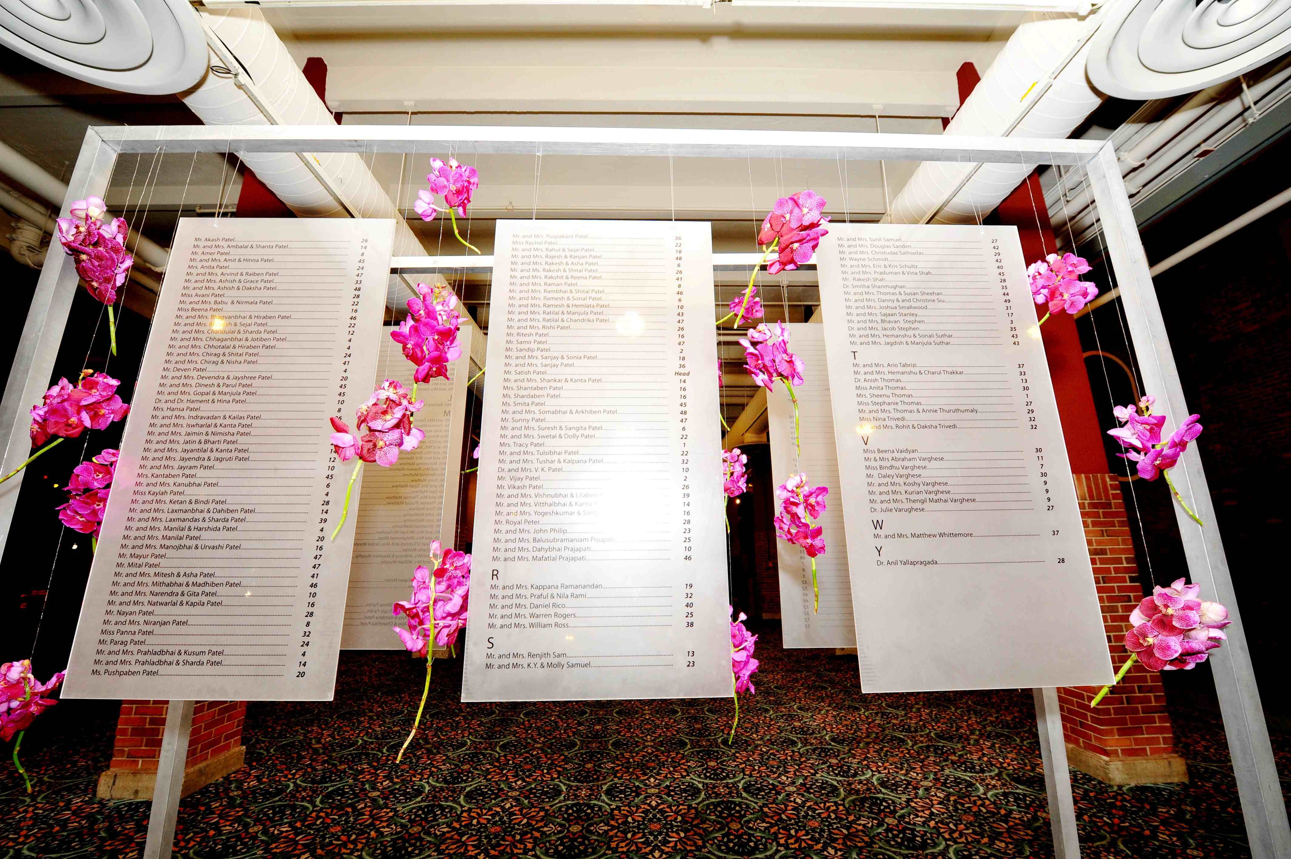 Seating Assignment Display