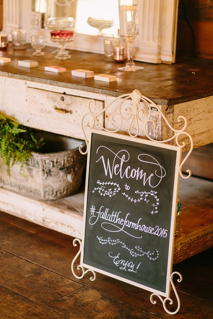 Blackboard Welcome Sign