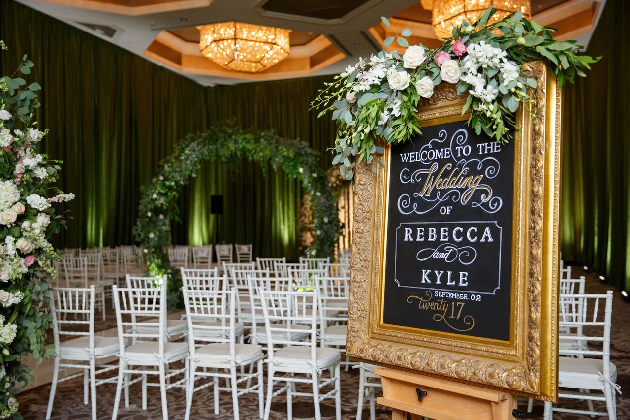 Chalkboard Ceremony Welcome Sign