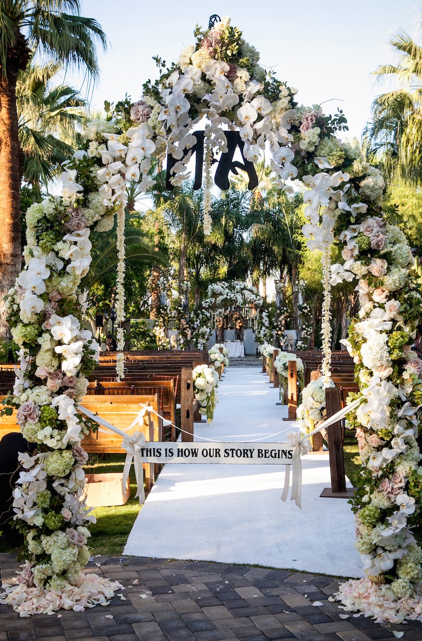 Dramatic Ceremony Entrance Arch