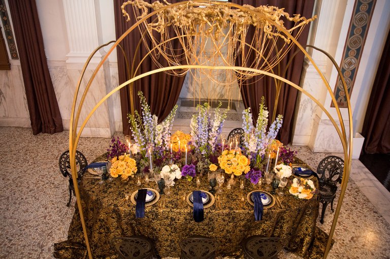Bird's Eye View of Opulent Table