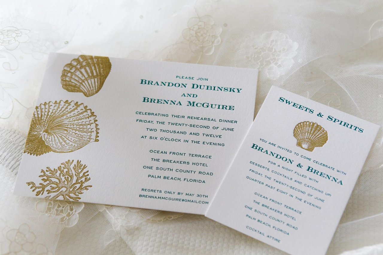 Seashell Invitations