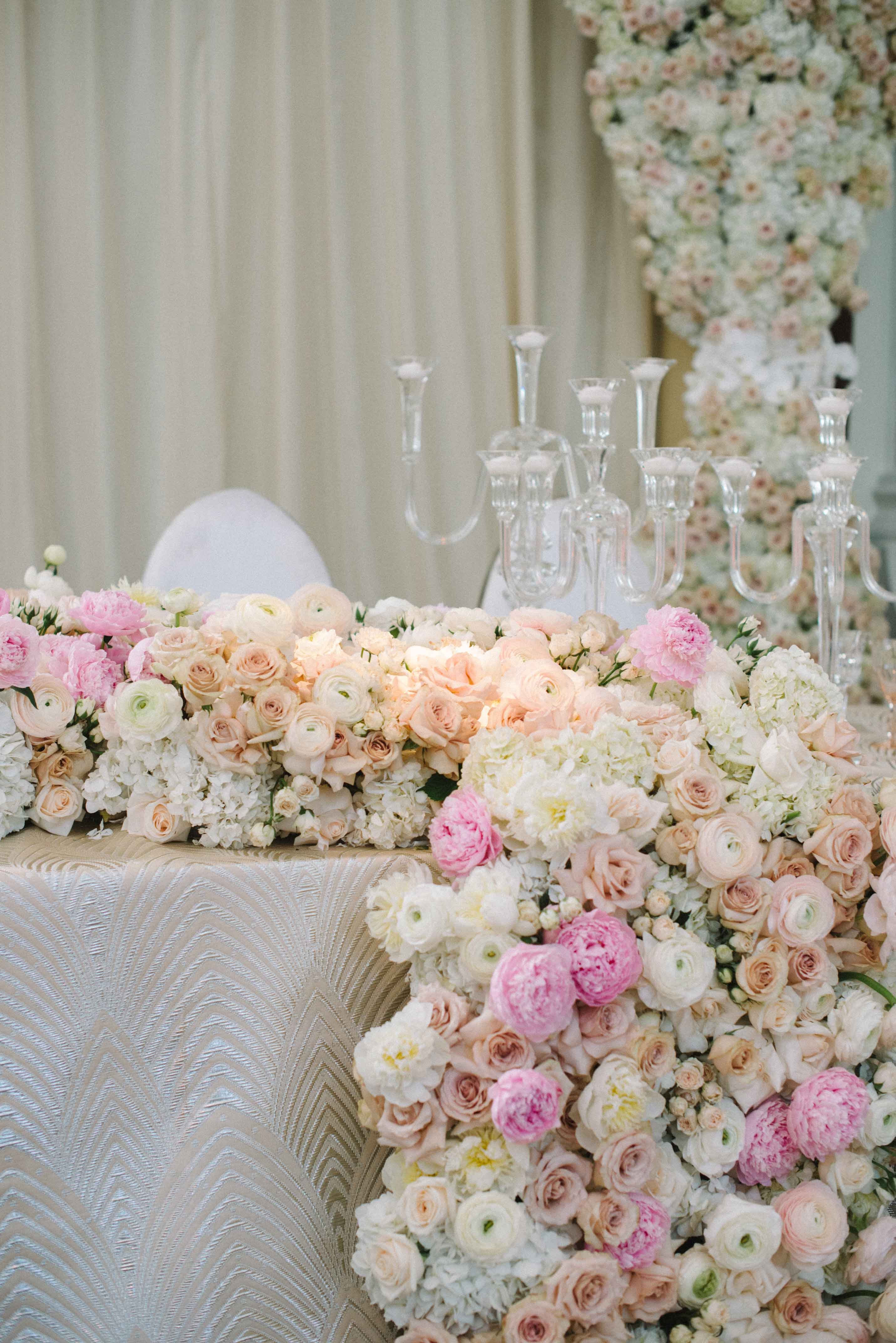 Floral Waterfall in Soft Colors