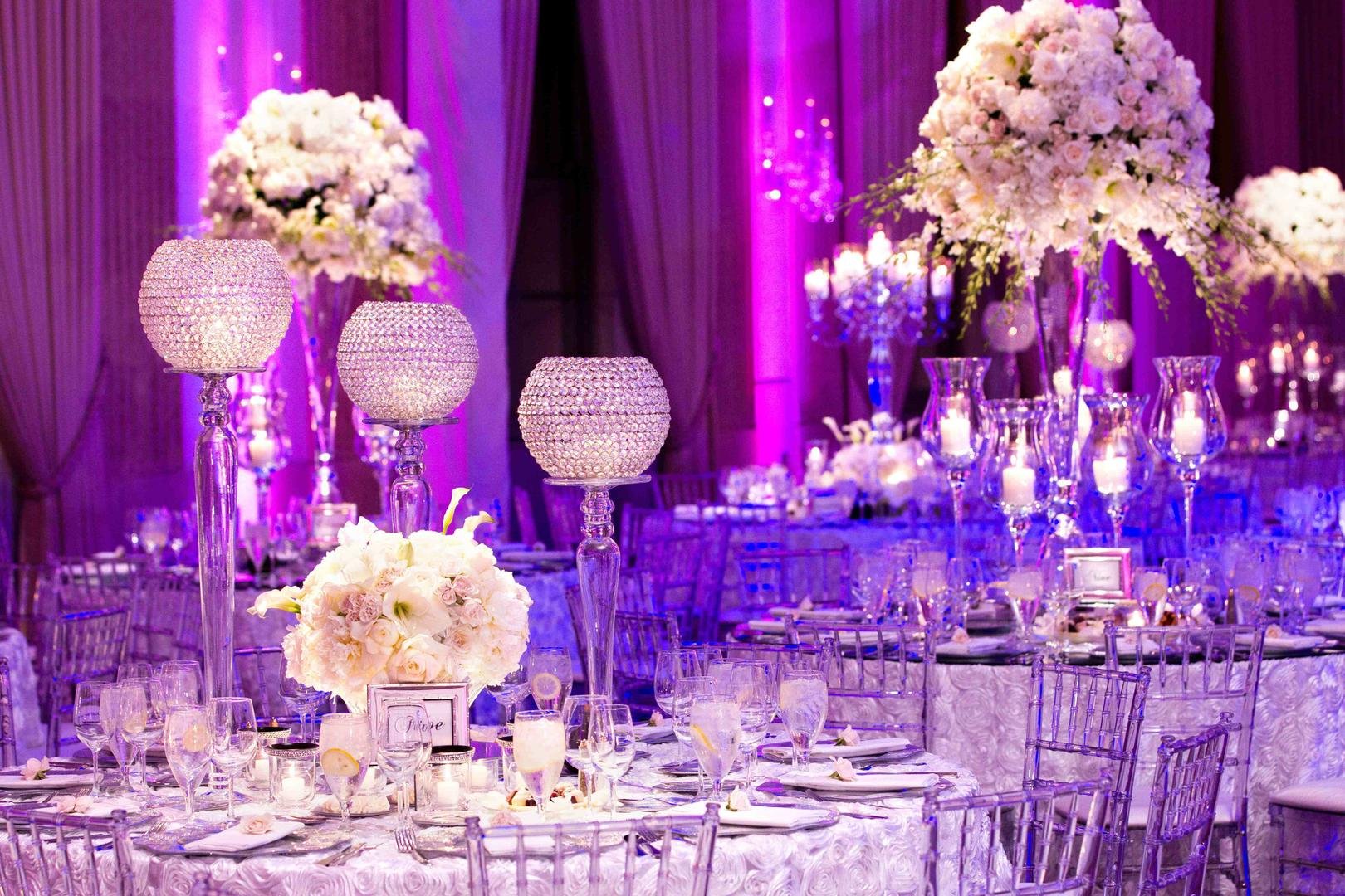 Crystal Reception Décor