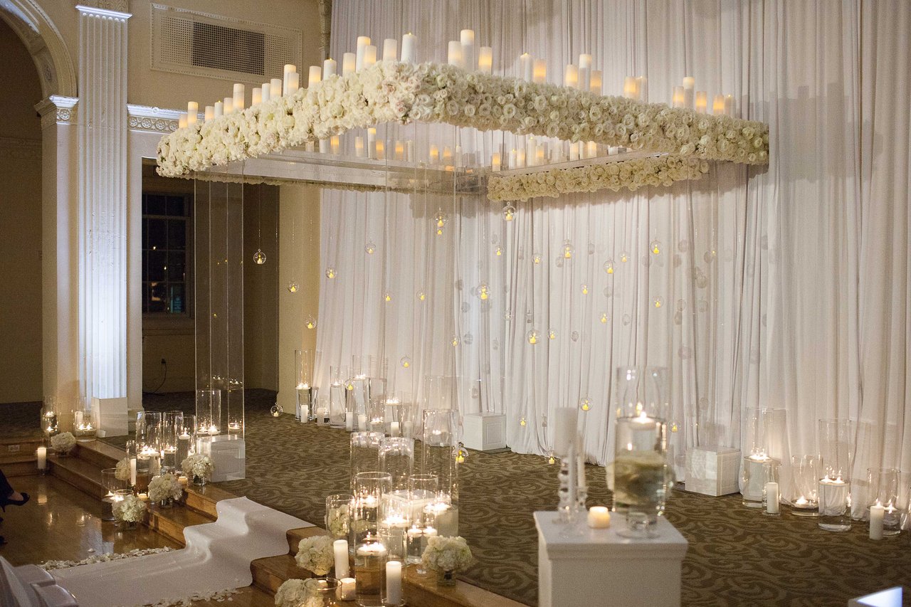 Translucent Four-Post Ceremony Structure