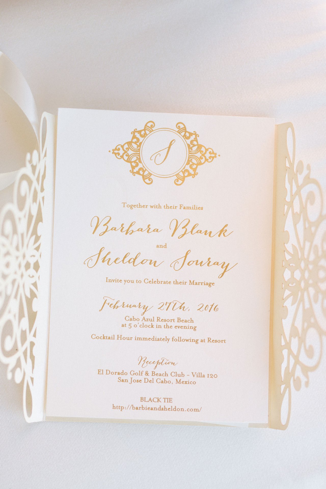 Laser-Cut Wedding Invitation