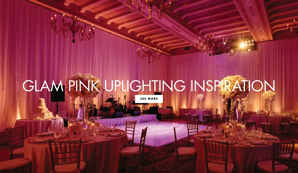 Sweet & Soft Pink Uplighting Inspiration