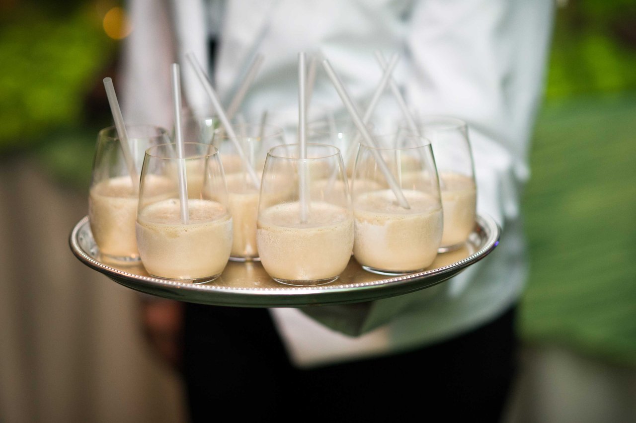 Kahlua Milkshakes on Silver Tray