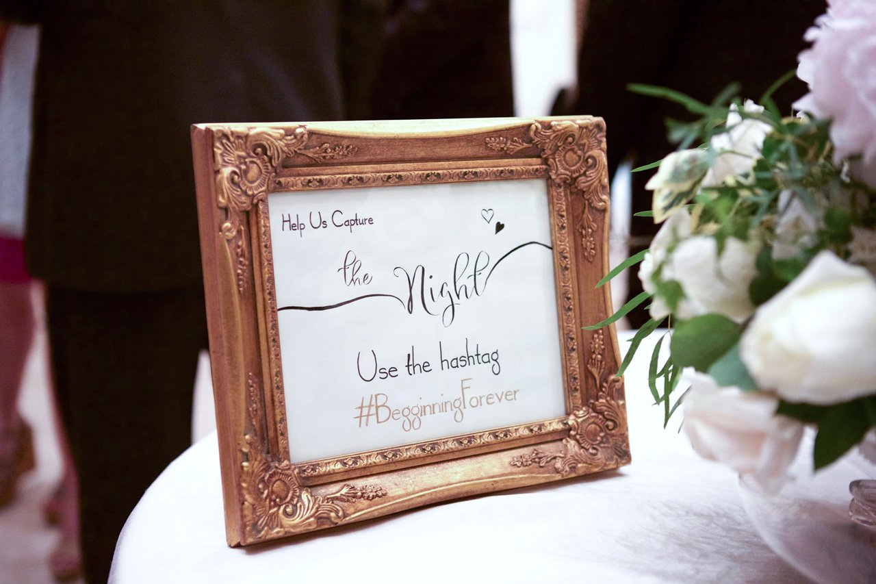 Hashtag Sign in Ornate Frame
