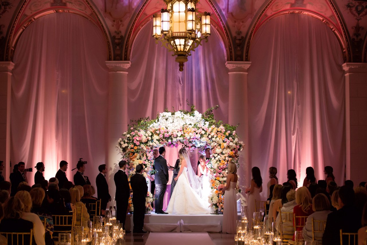 Floral Chuppah in Italian-Style Ballroom