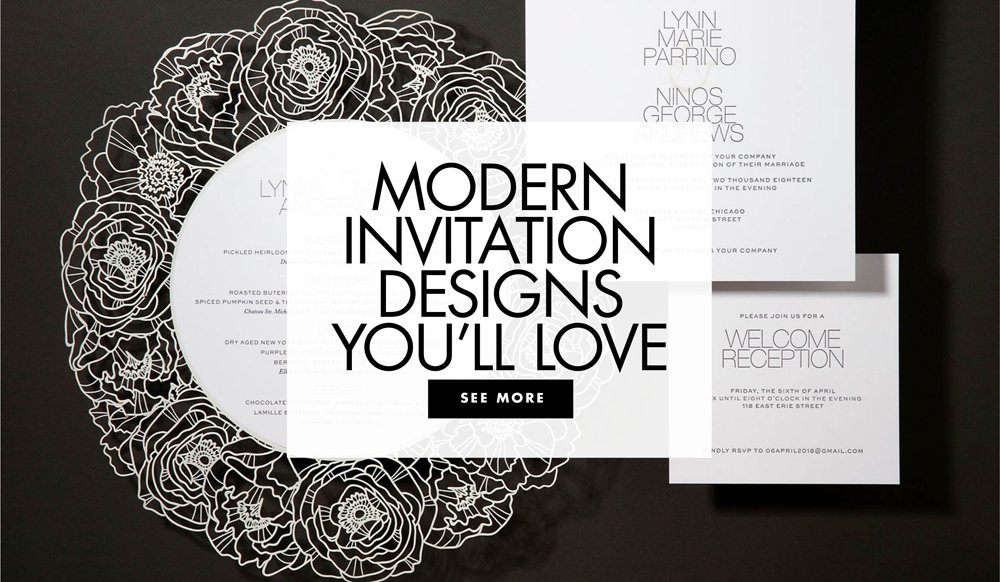 Modern Invitation Suite Ideas for Your Wedding