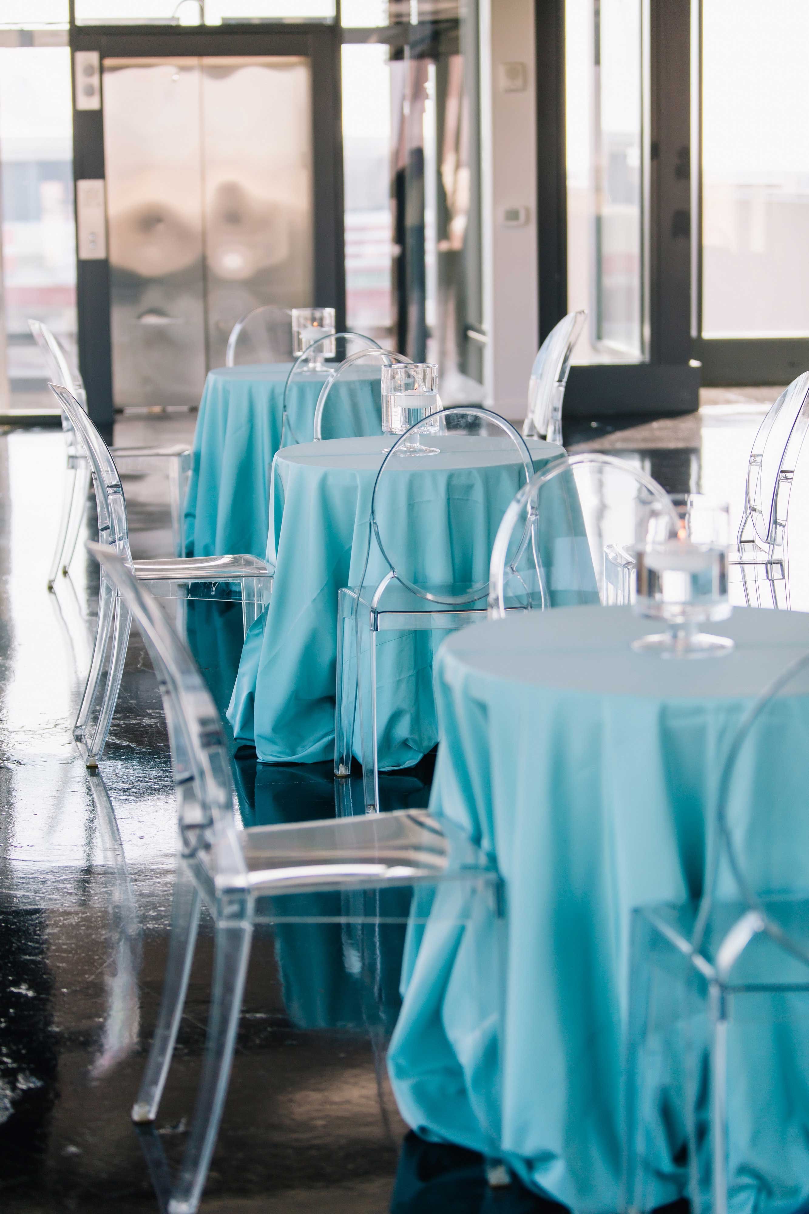 Tiffany Blue Table Linens
