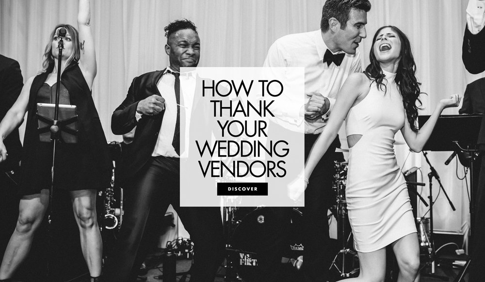 How to Show Appreciation for Your Wedding Vendors