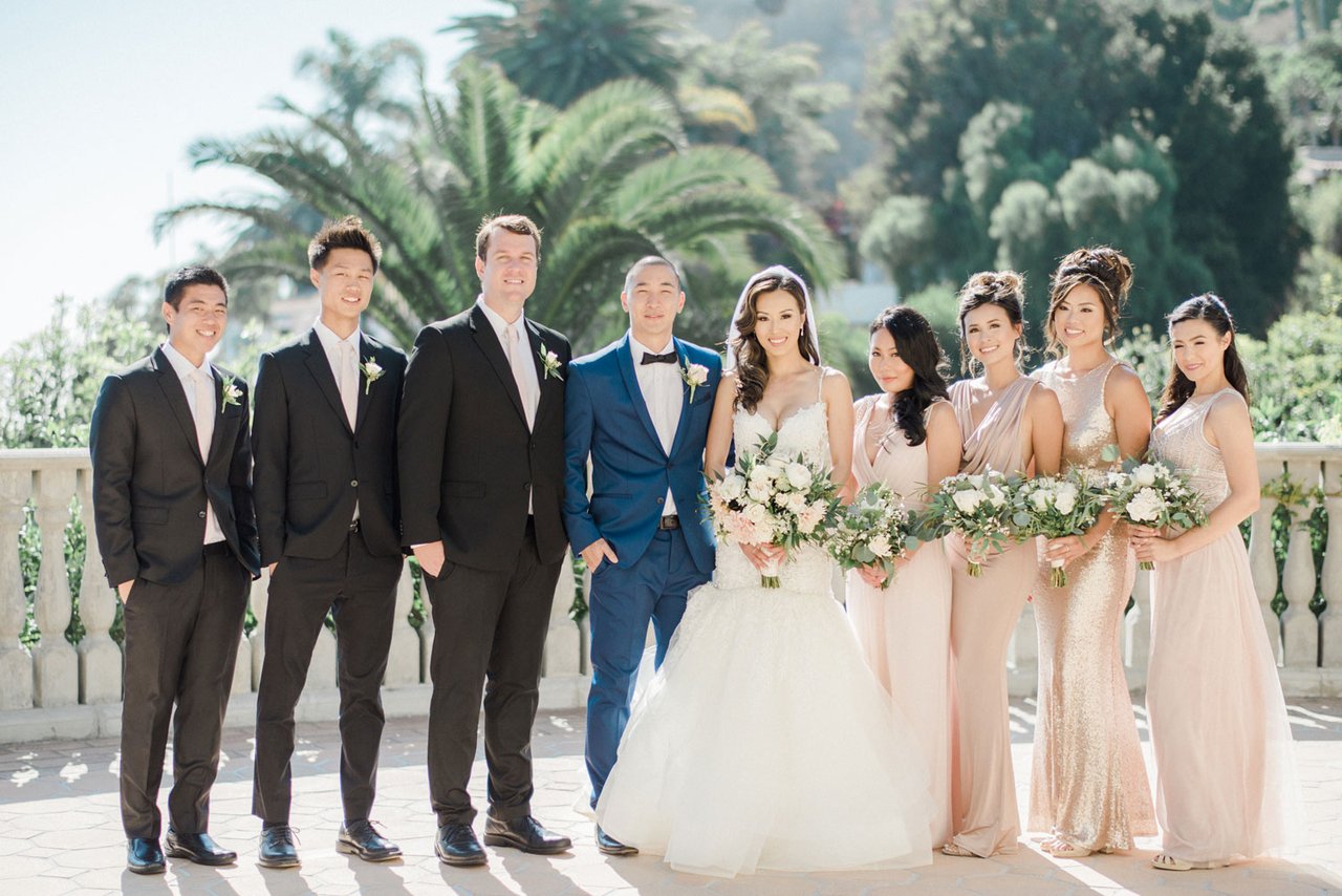 Three Groomsmen & Four Bridesmaids