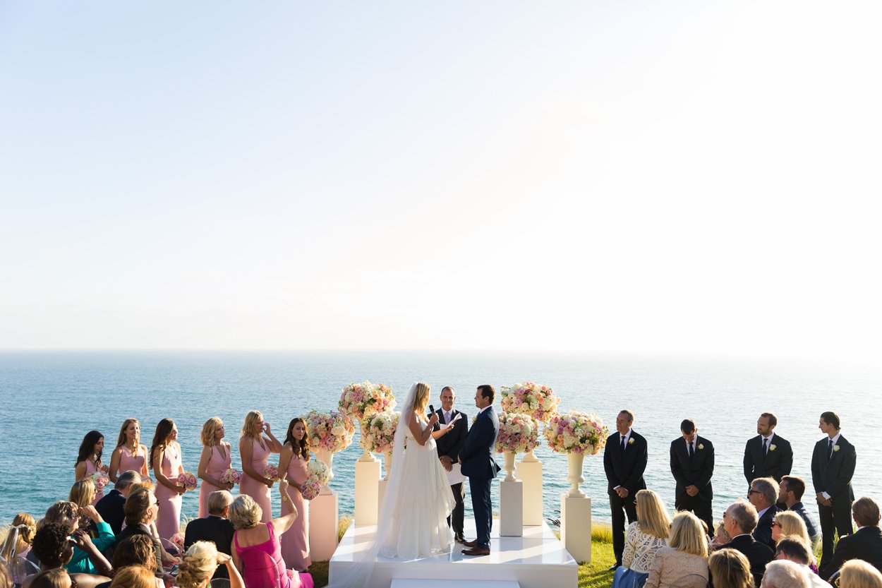 Ocean Backdrop for Ceremony