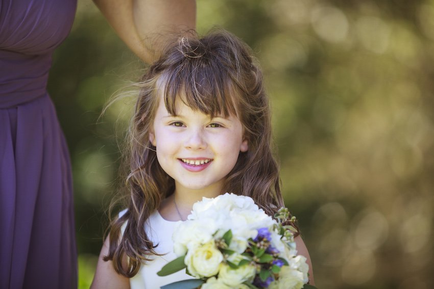 Smiling Flower Girl