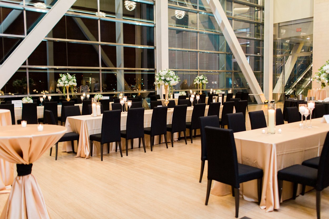 Soft Gold Linens on King's Tables