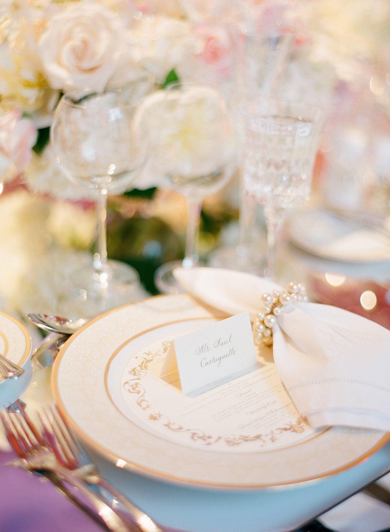 Gold and Pearl Setting
