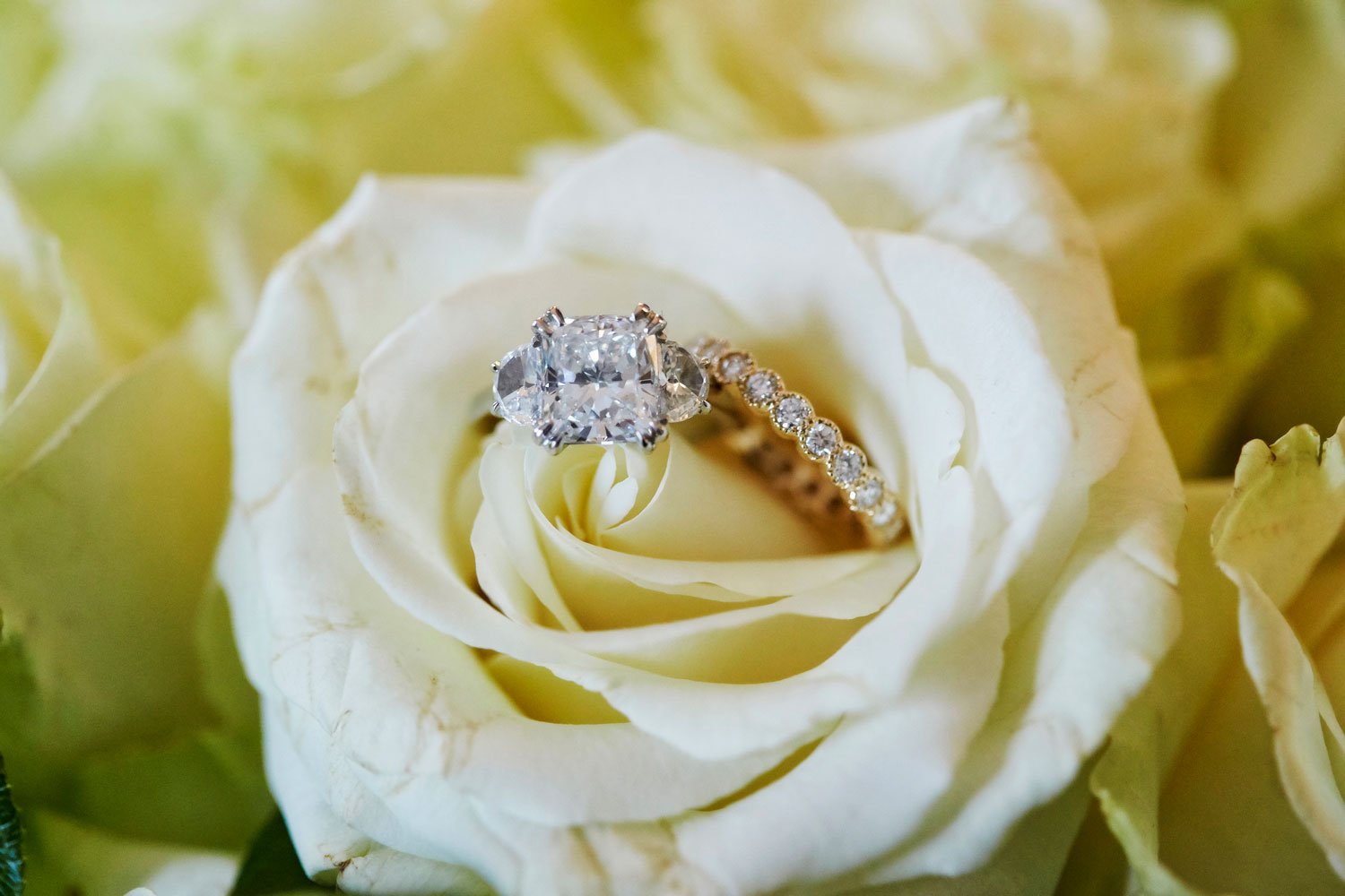 Engagement Ring with Side Stones