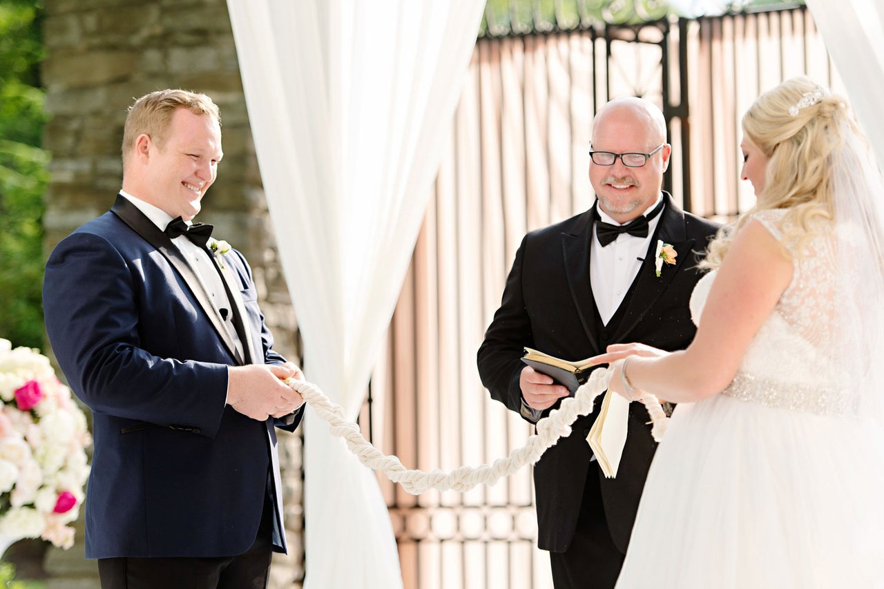 Uncle Officiating Ceremony with Unity Braid